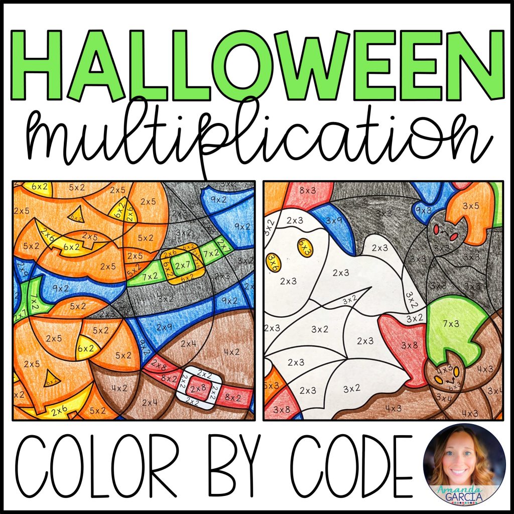 Color by Number: Halloween Multiplication Facts Practice – Amanda ...